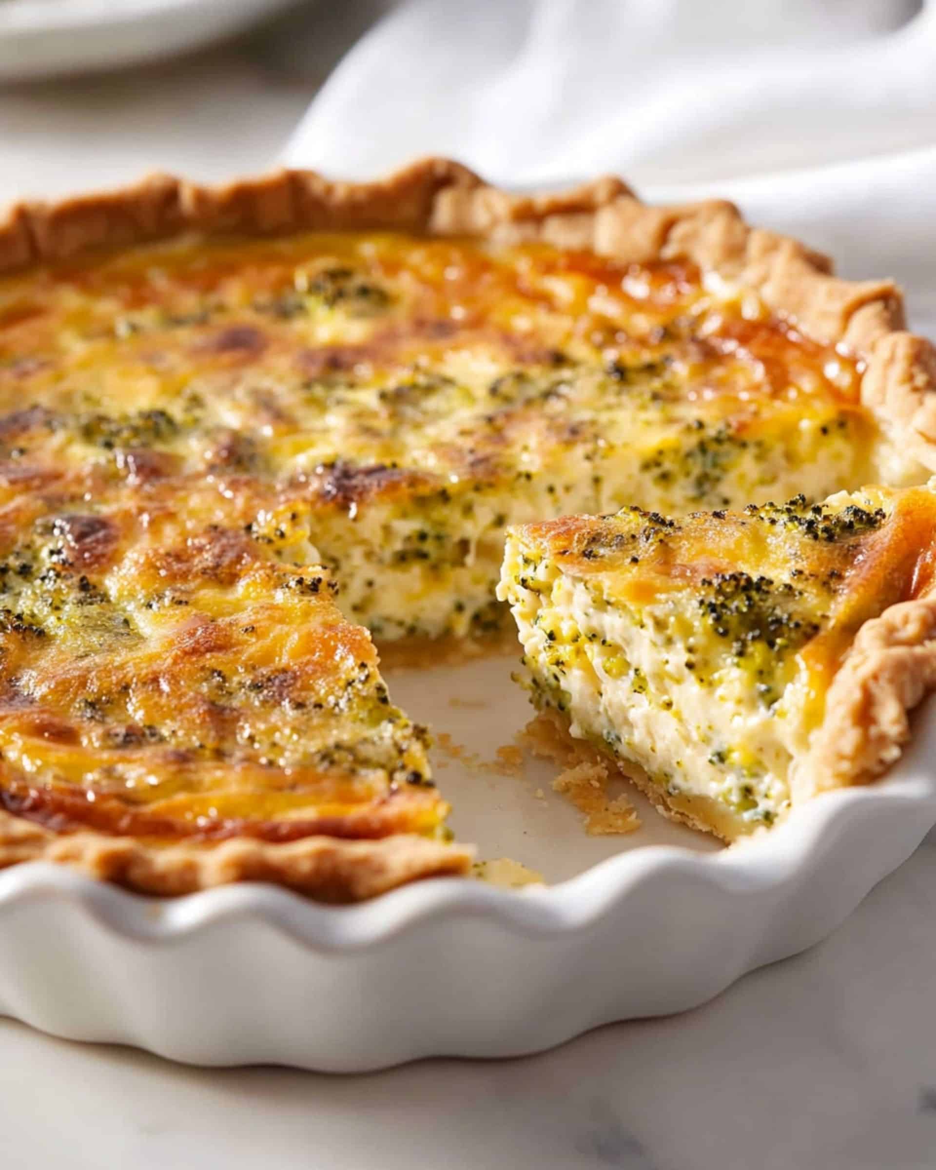 Crustless Broccoli Quiche Recipe - Evelynseats