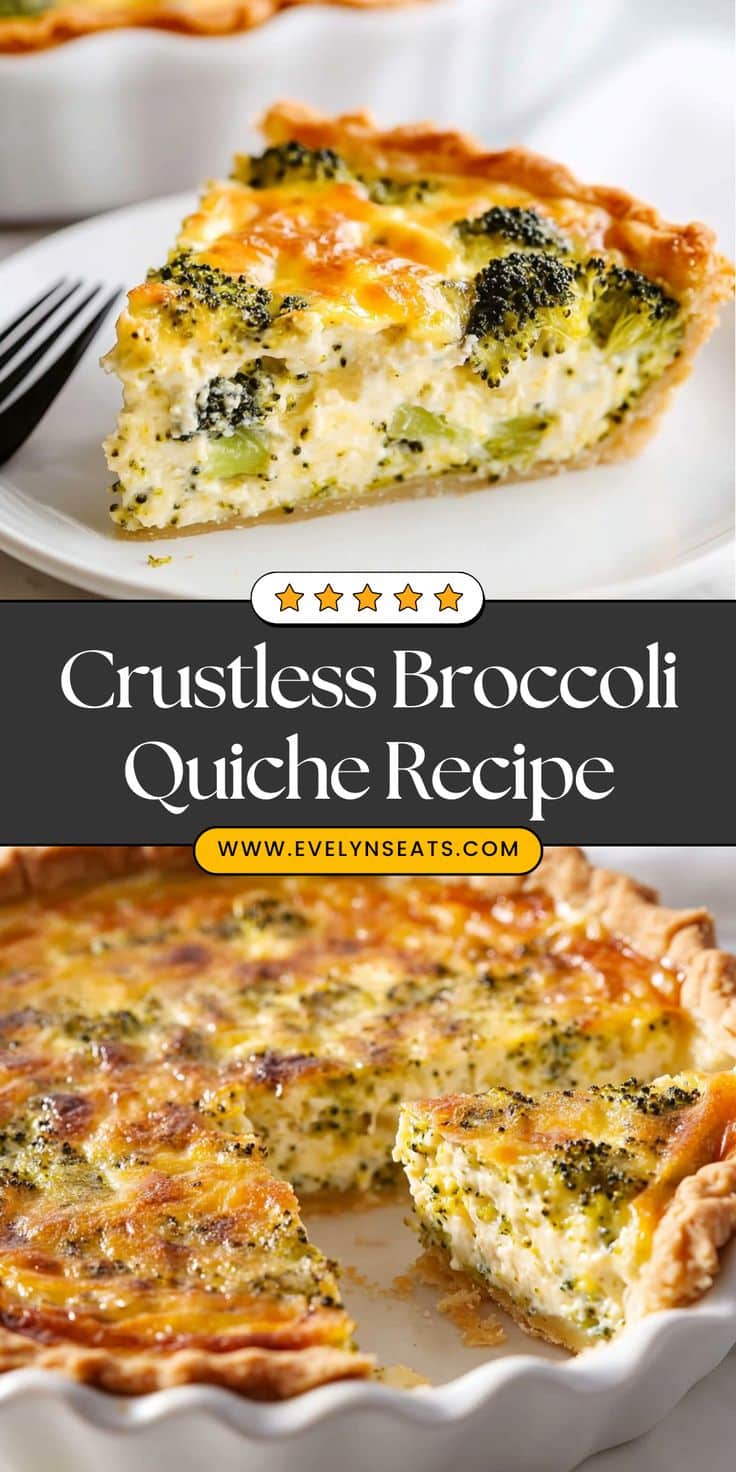 Crustless Broccoli Quiche Recipe - Evelynseats